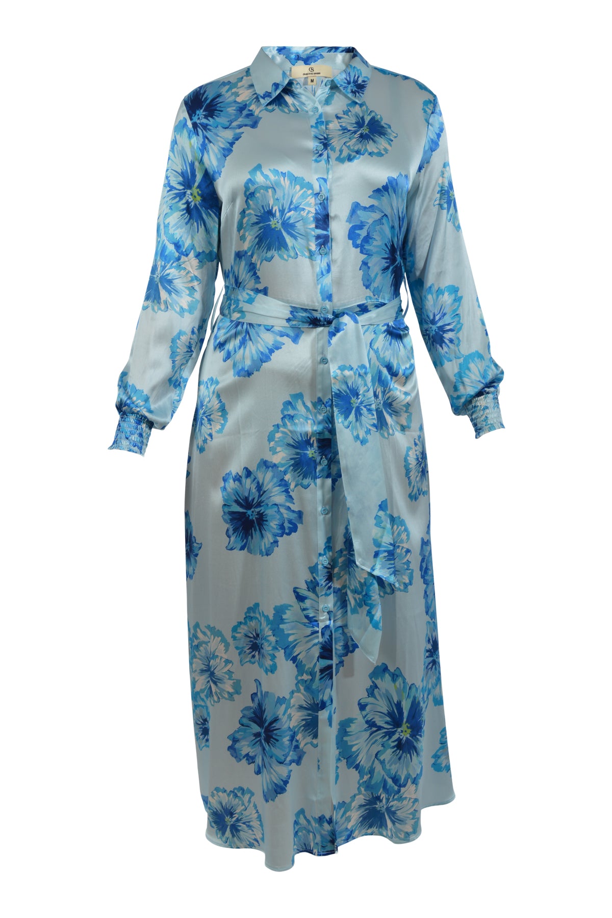 Charlotte Sparre Long Shirt Dress 2928, Lively Blue